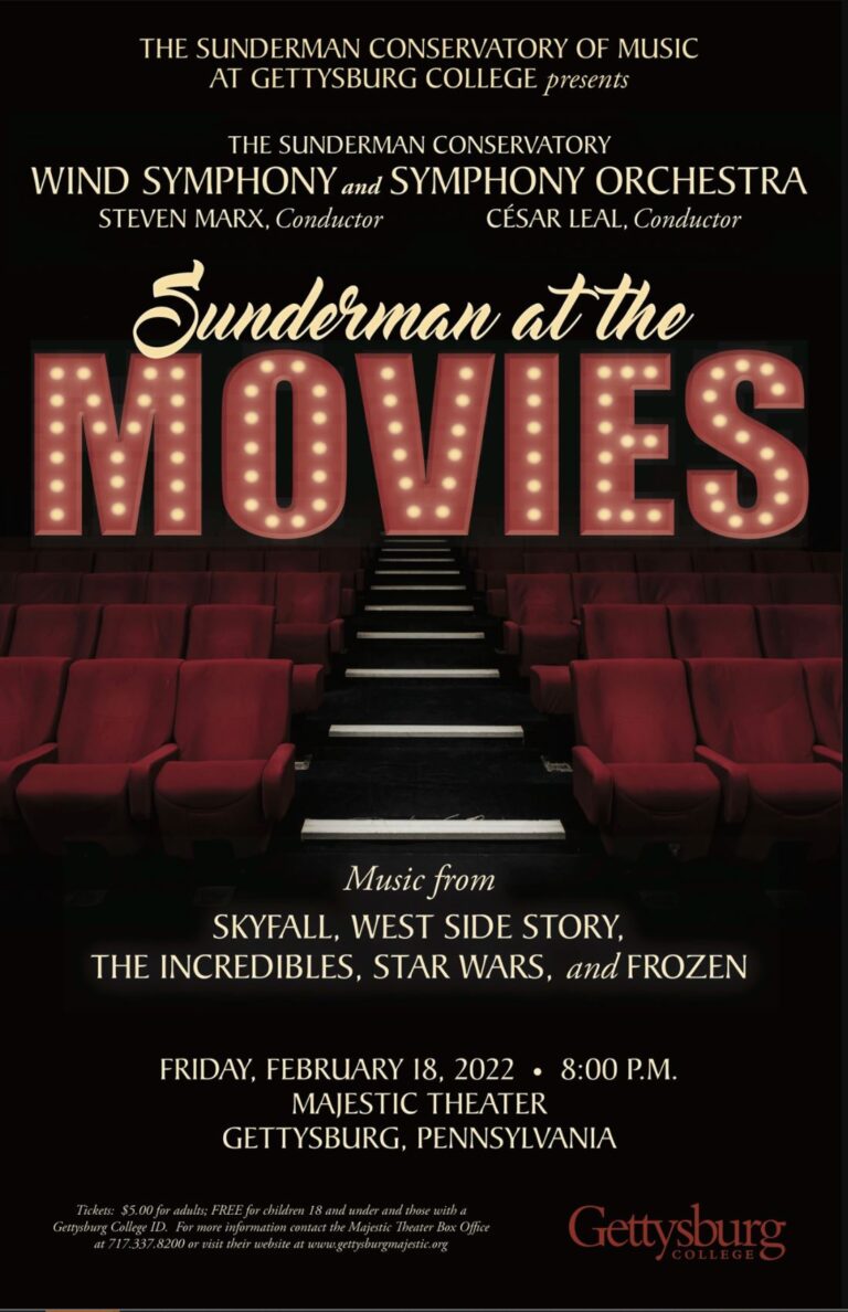 The Sunderman Conservatory’s “Sunderman at the Movies” | The Gettysburgian.